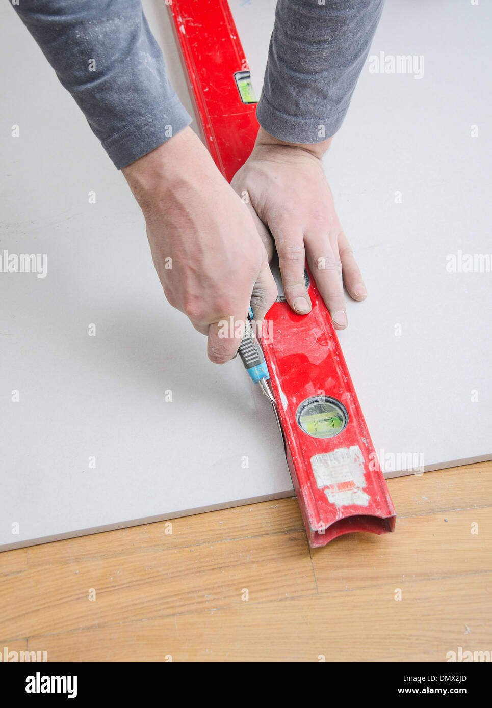Cutting drywall gypsum board saw hi-res stock photography and images ...