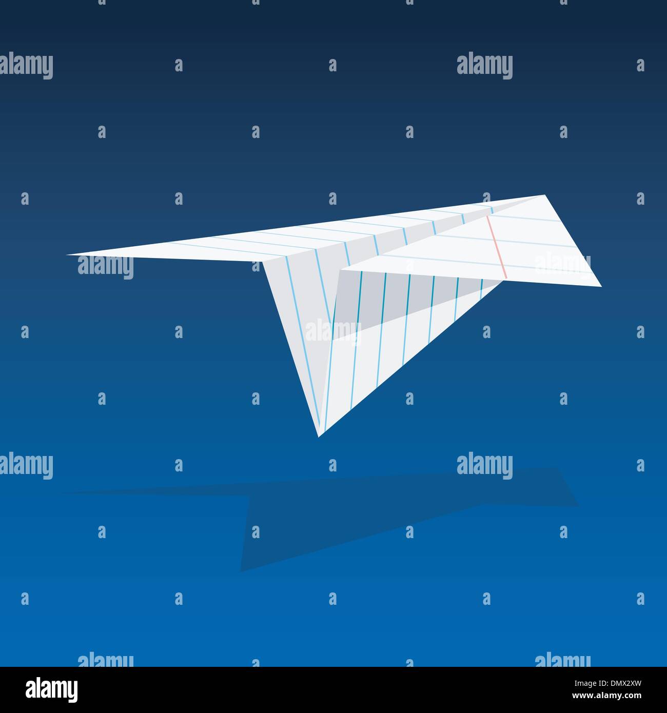 Office flying paper airplane Stock Vector Images - Alamy