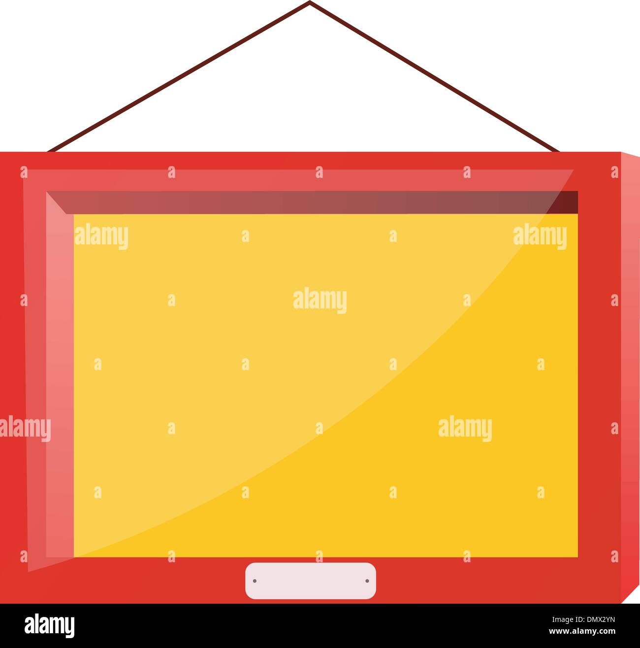Vector image of the red frame with glass Stock Vector Image & Art - Alamy