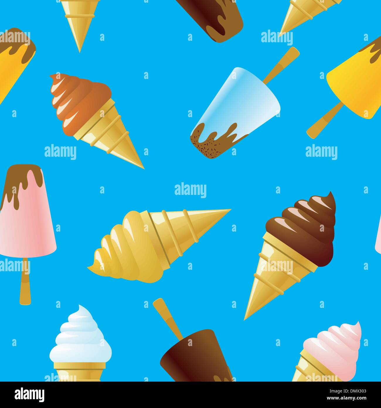 seamless texture with ice cream Stock Vector Image & Art - Alamy