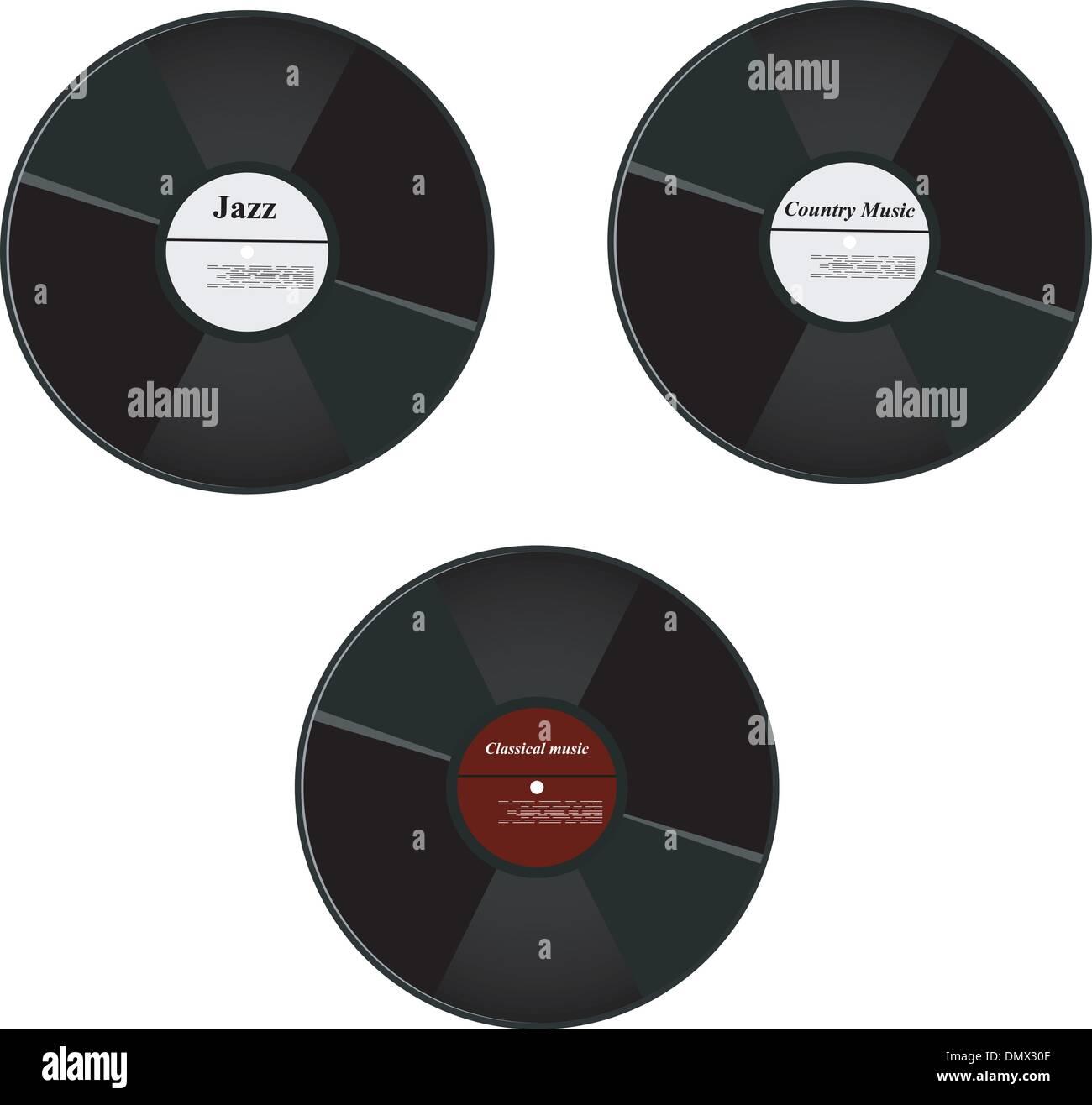 Vinyl discs Stock Vector Images - Alamy