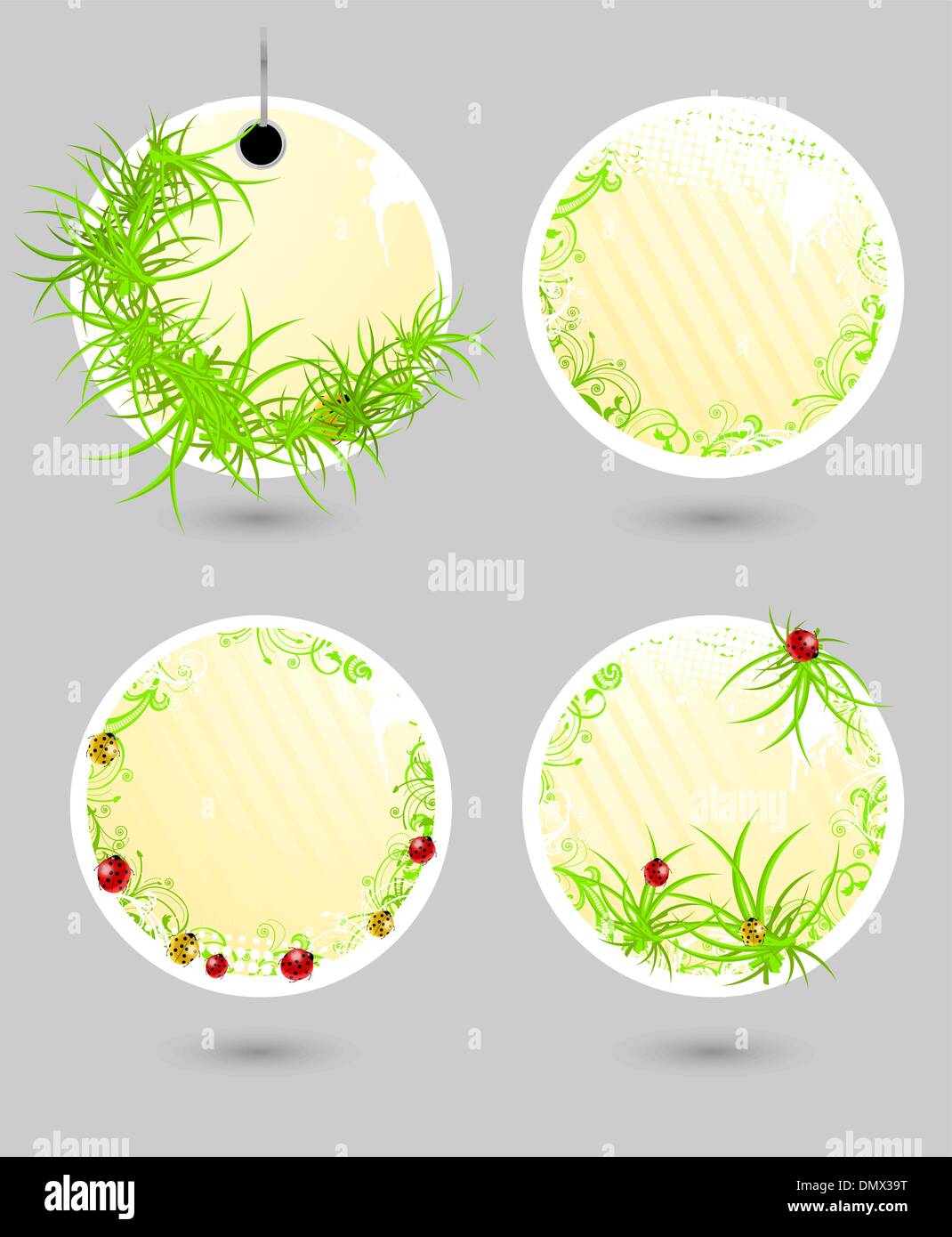 Set of vector spring labels Stock Vector Image & Art - Alamy