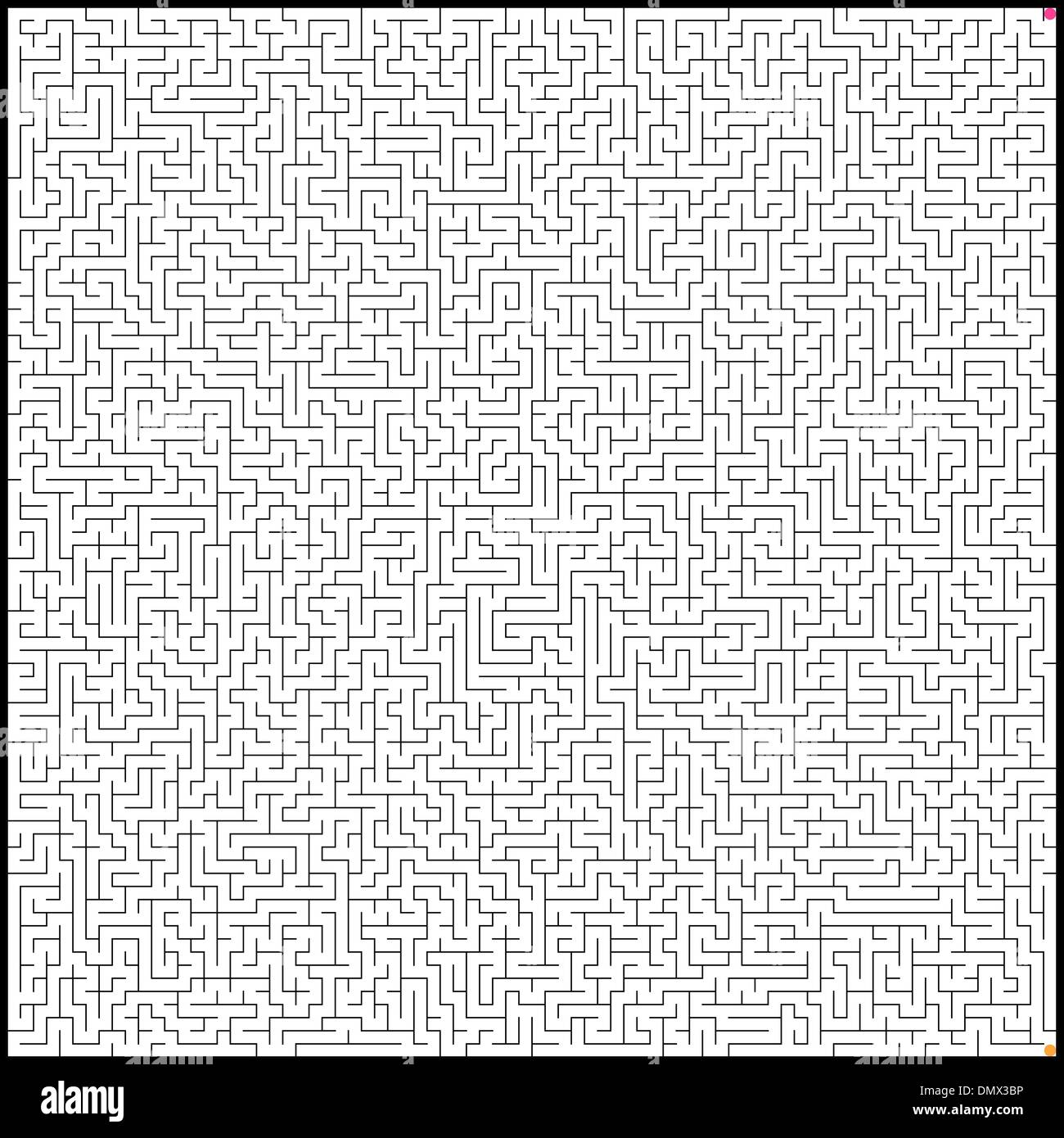 Vector illustration of perfect maze. EPS 8 Stock Vector Image & Art - Alamy
