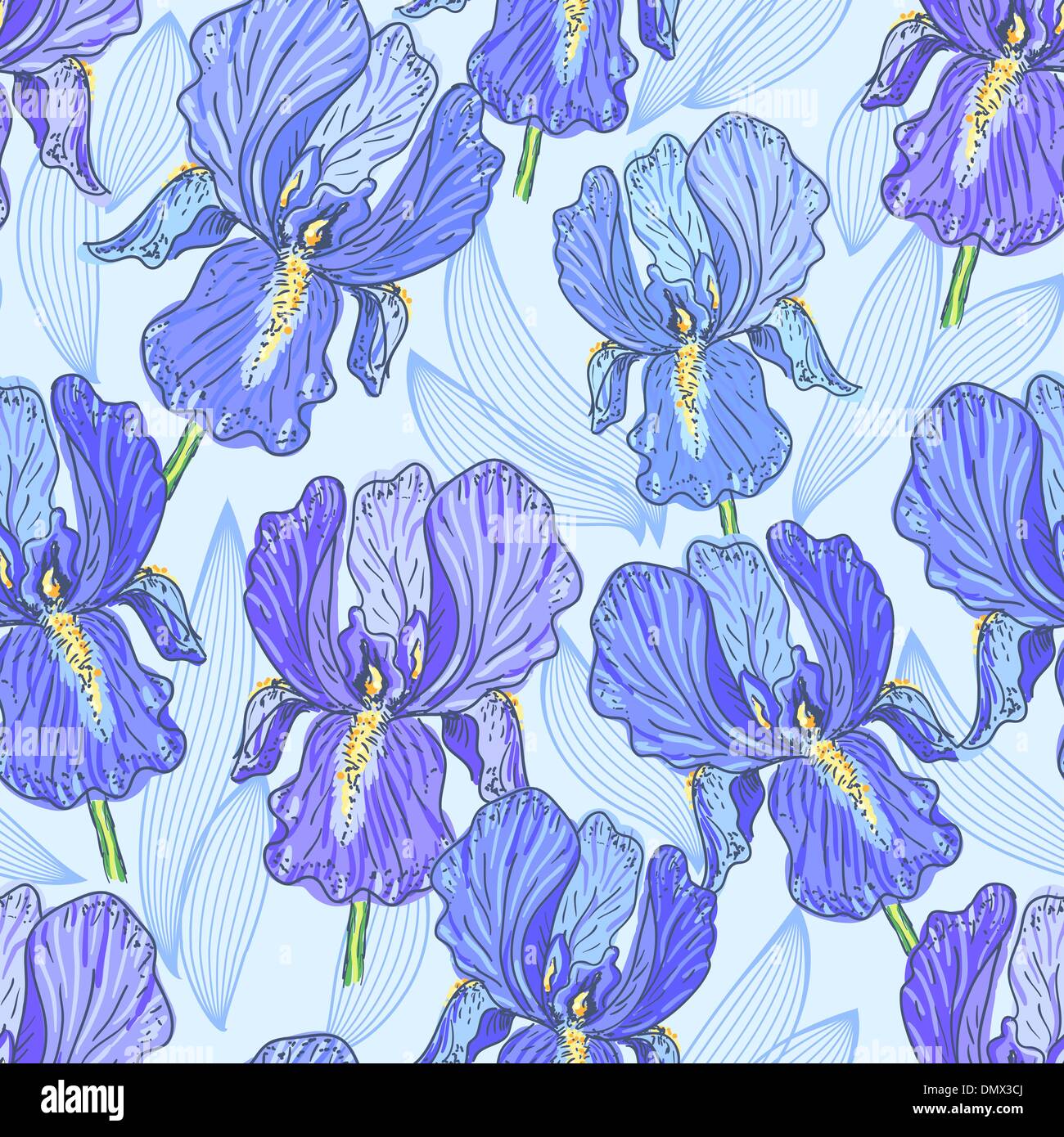 Purple iris vector hi-res stock photography and images - Alamy