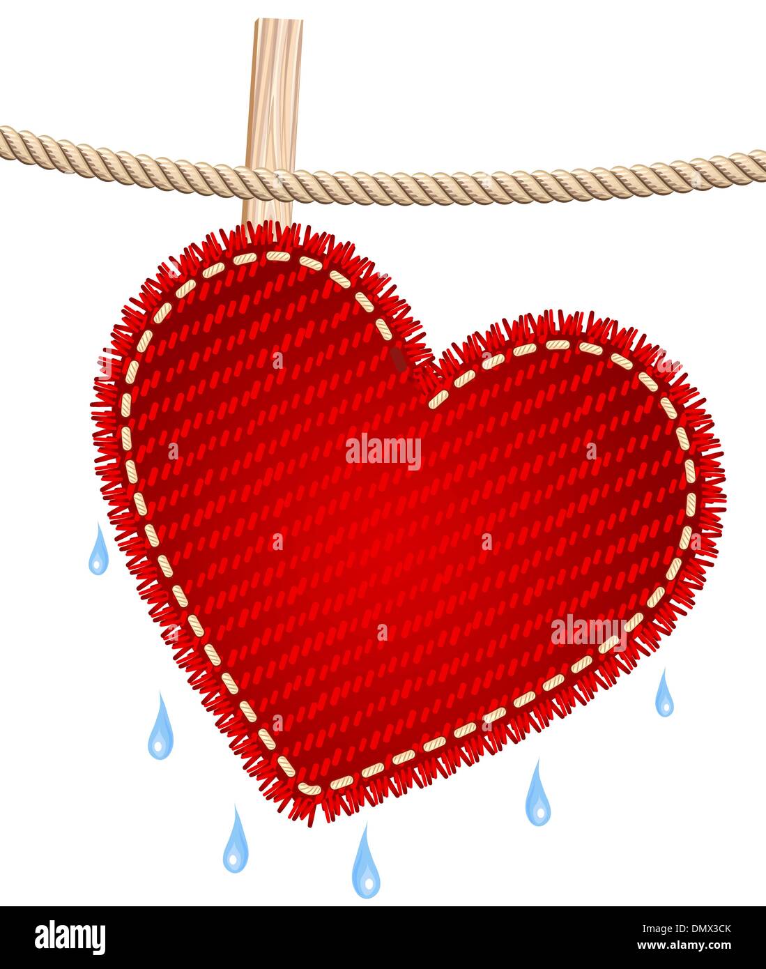 Clothes on laundry line Stock Vector Images - Alamy