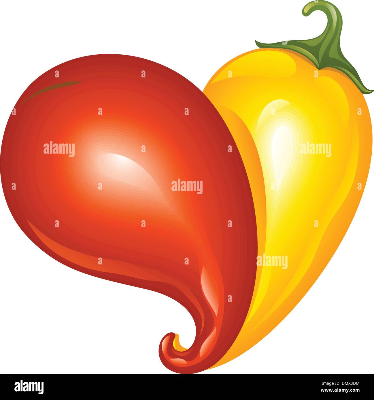 Red chillies background Stock Vector Images - Alamy