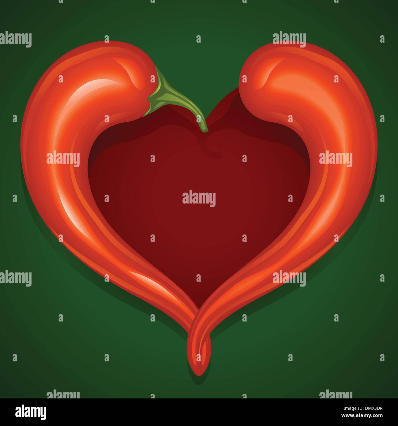 Love chillies Stock Vector Images - Alamy