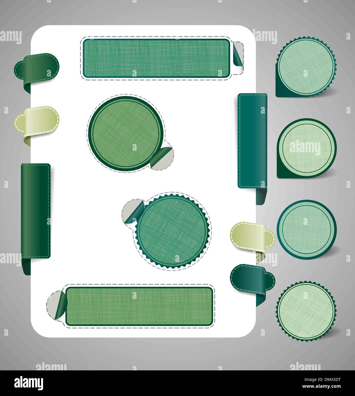Collection of green labels Stock Vector Images - Alamy
