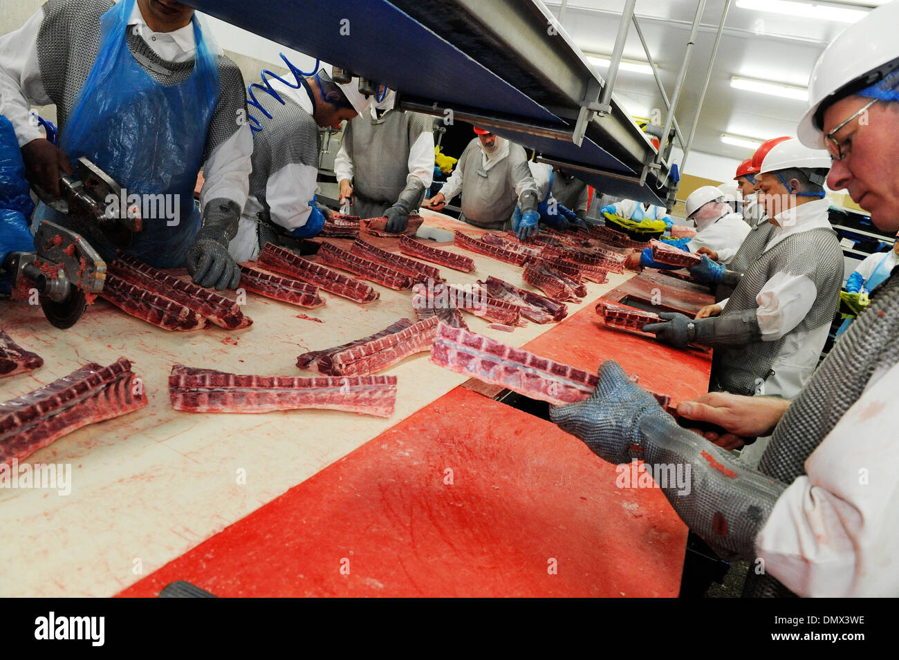 Meat processing industry hi-res stock photography and images - Alamy