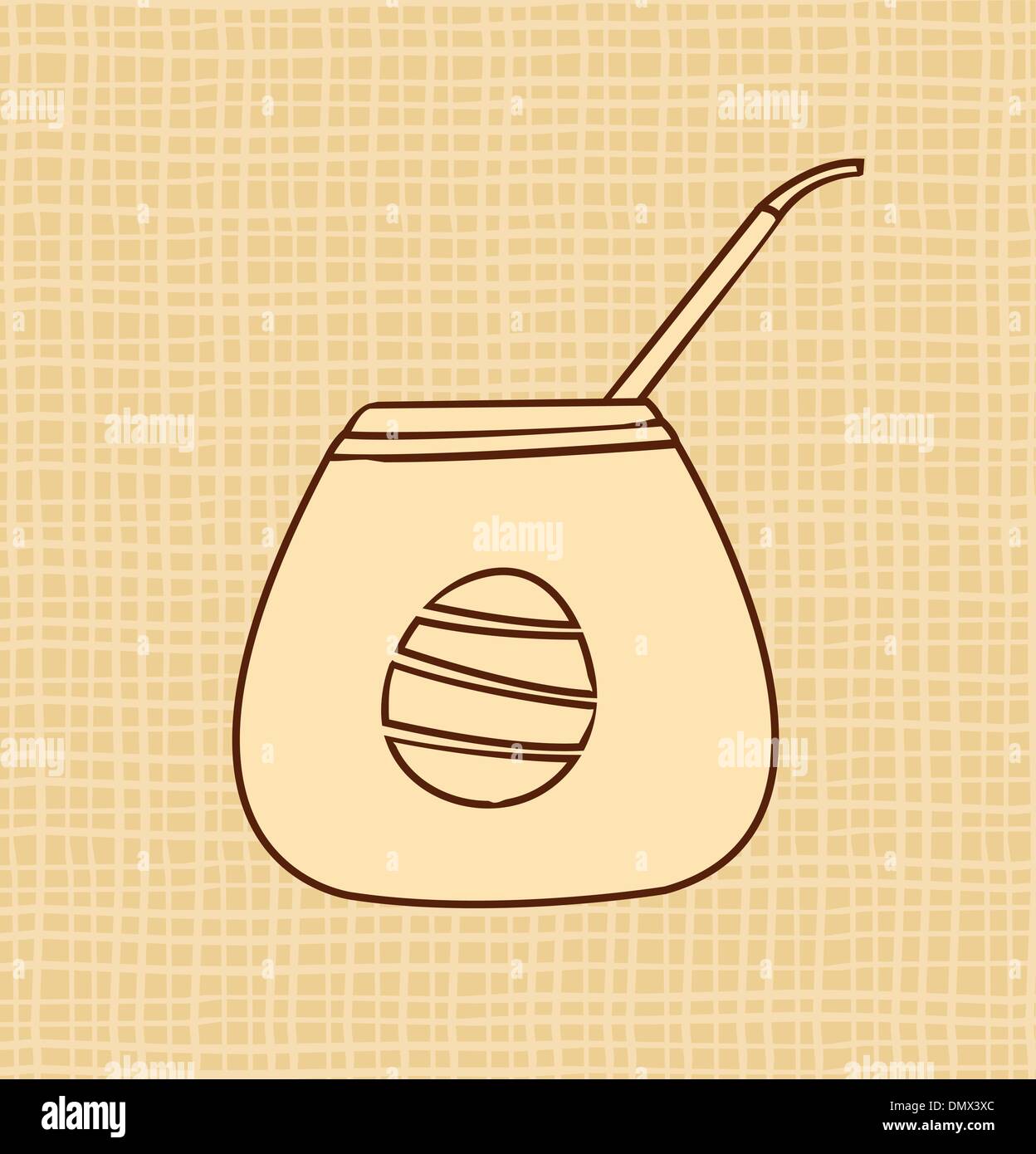 Vector Calabash with Bombilla Stock Vector Image & Art - Alamy