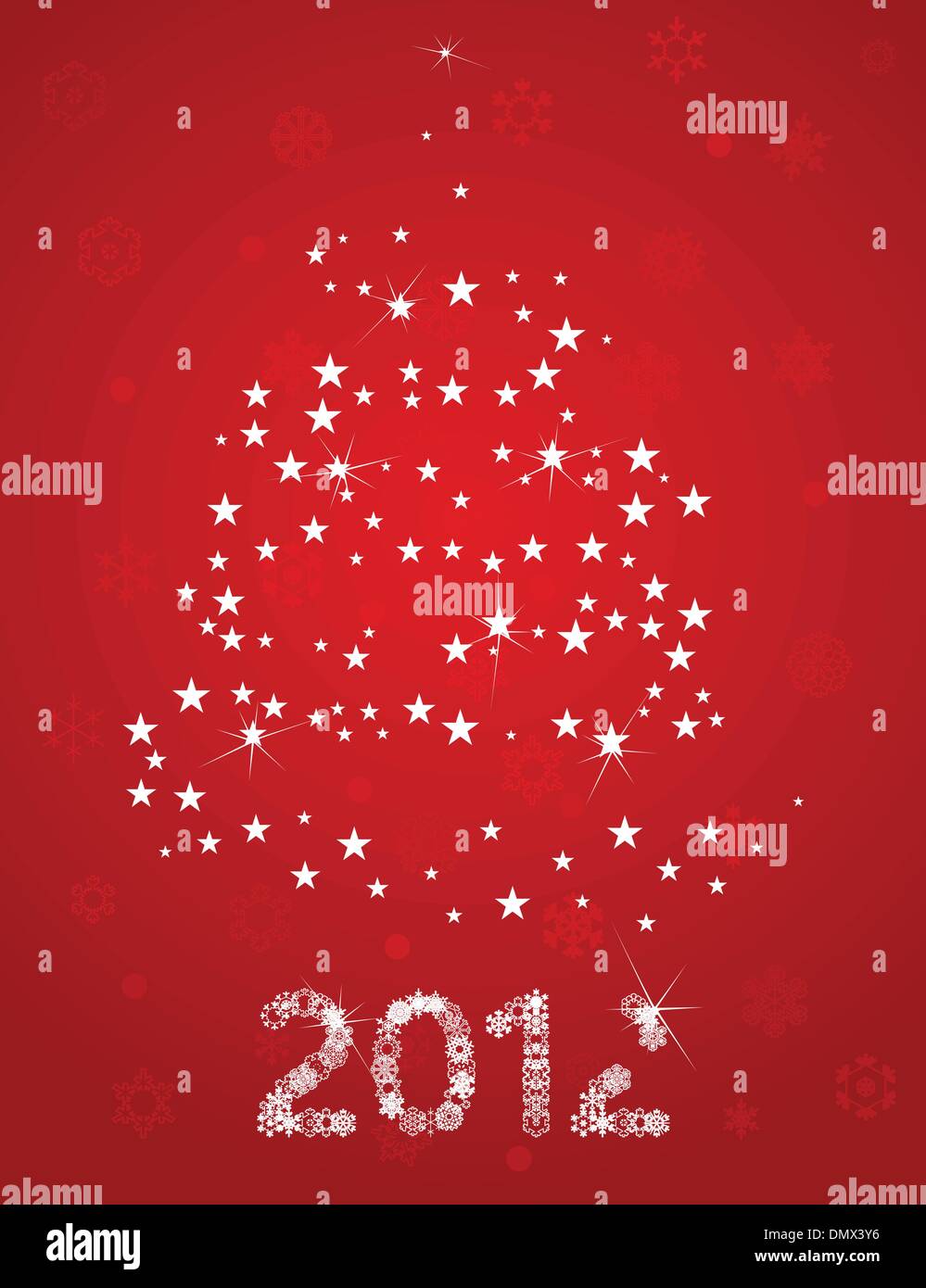 New year tree snow Stock Vector Images - Alamy