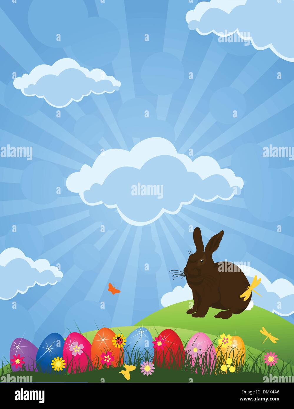 Spotted rabbit Stock Vector Images - Alamy