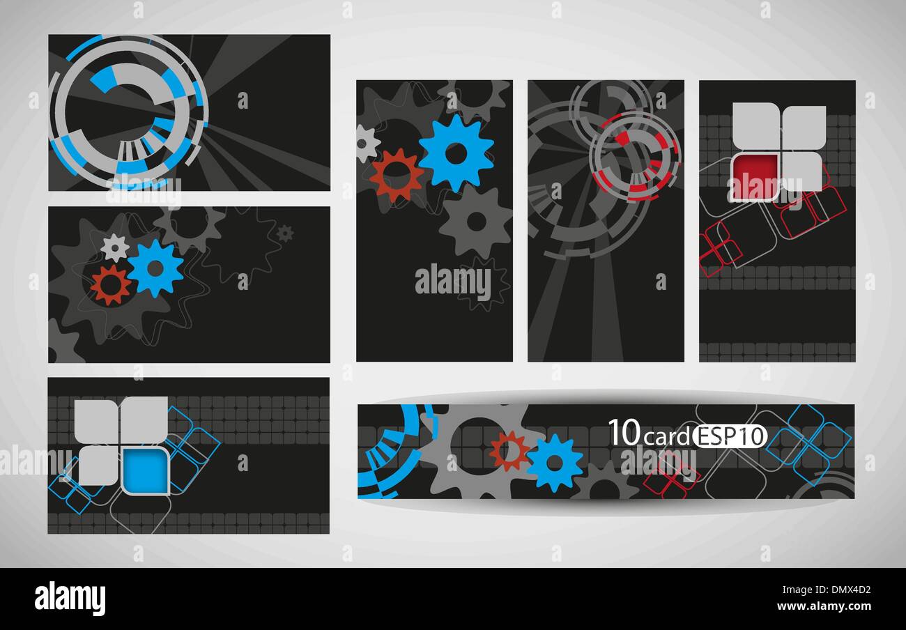 Printed cards Stock Vector Images - Alamy