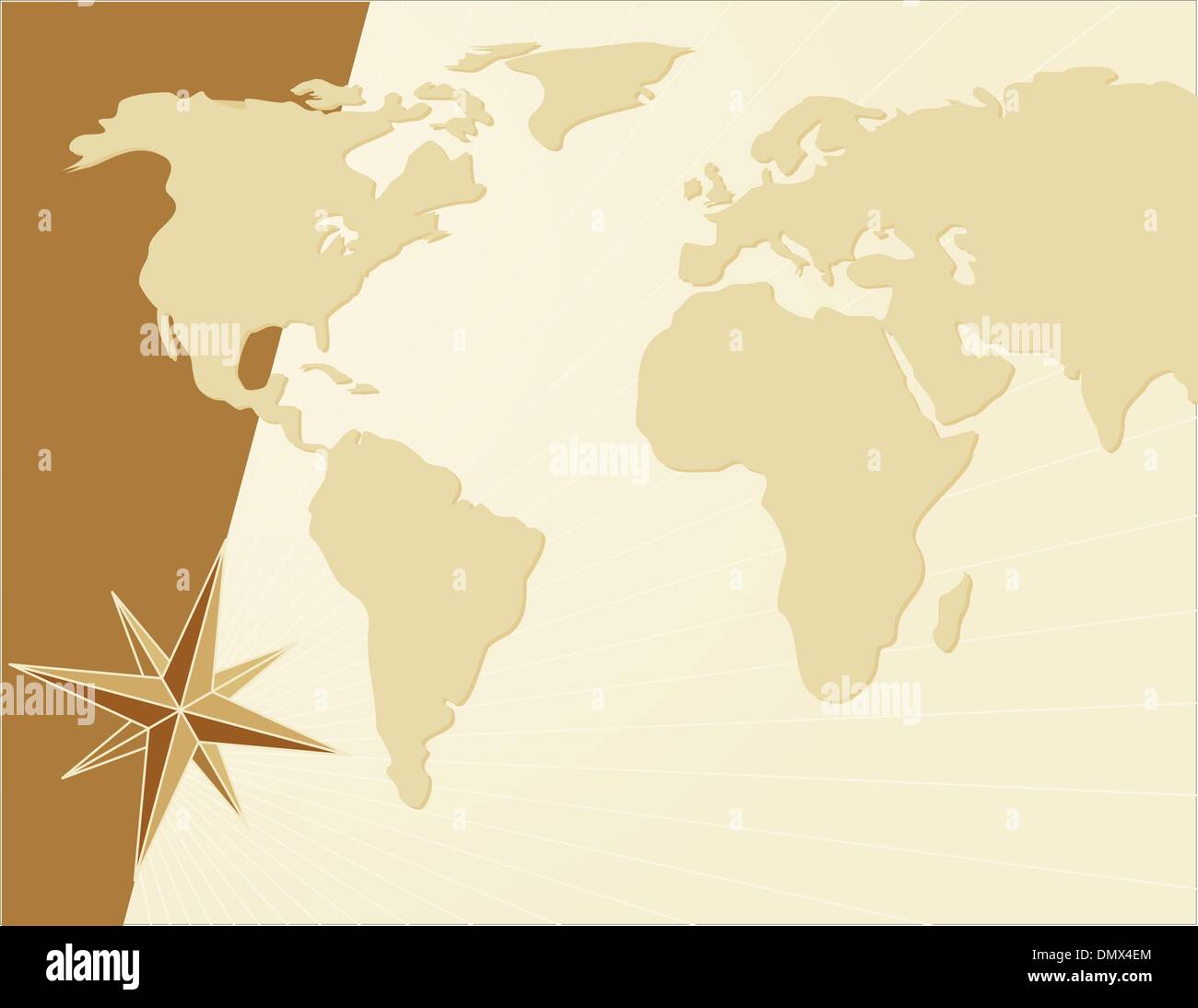 Vintage world map background Stock Vector Images - Alamy