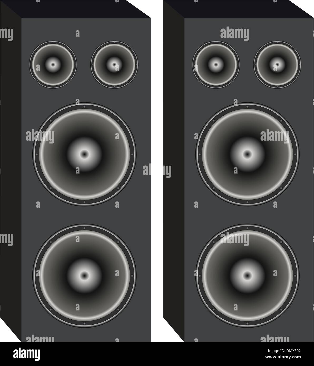 Loudspeakers vector vectors Stock Vector Images - Alamy