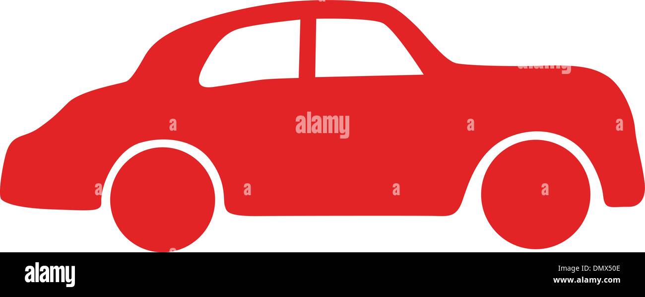 Red old car Stock Vector Image & Art - Alamy