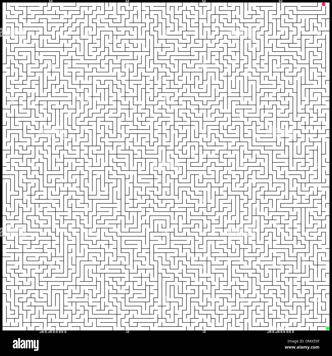 Vector illustration of perfect maze. EPS 8 Stock Vector Image & Art - Alamy