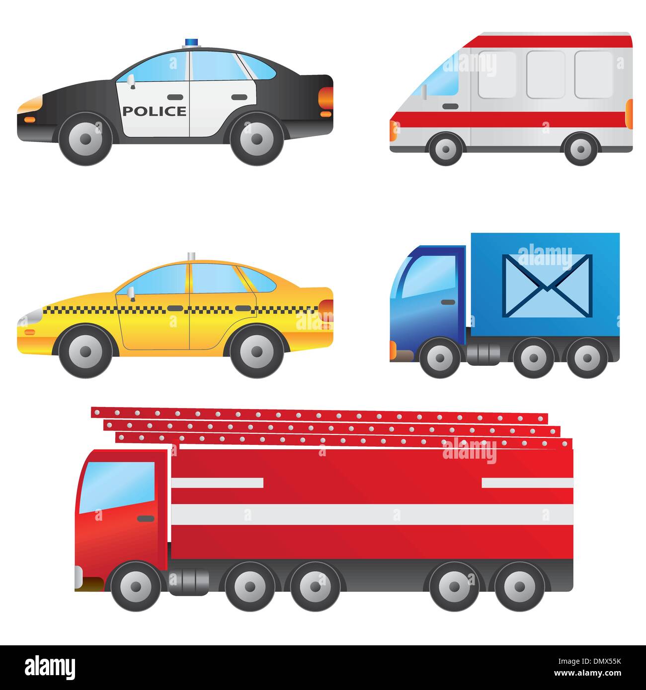 Set of cars Stock Vector Image & Art - Alamy