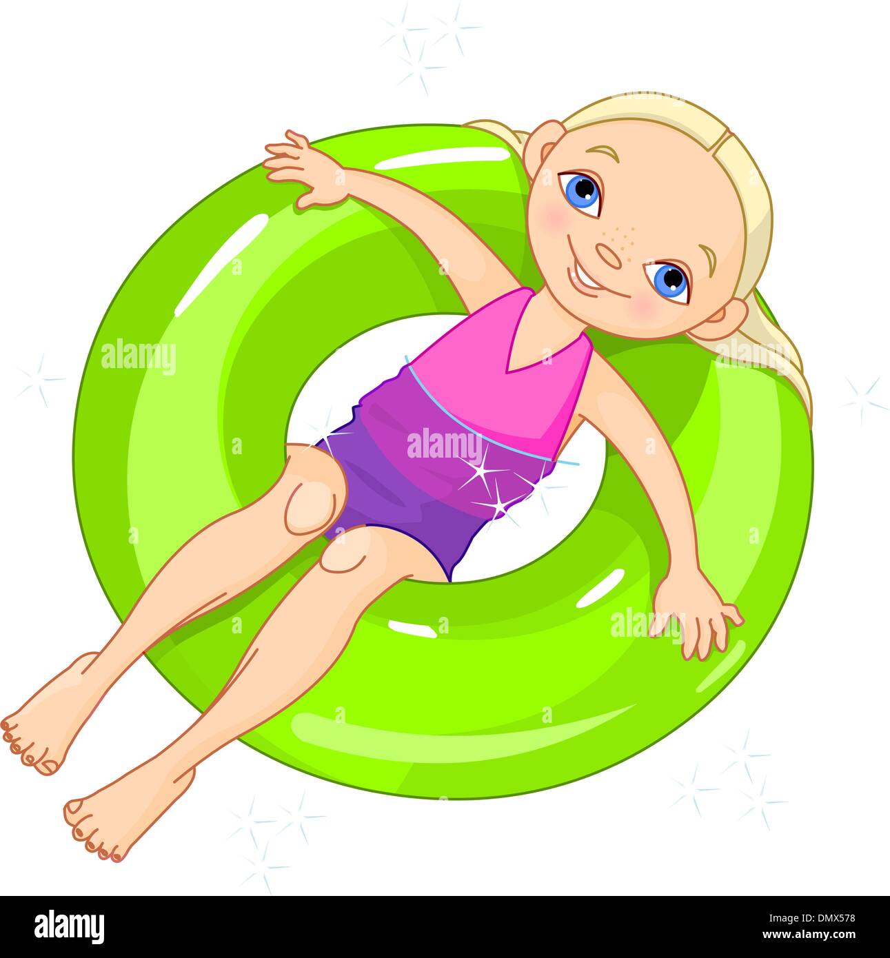 Girl at the pool Stock Vector Image & Art - Alamy