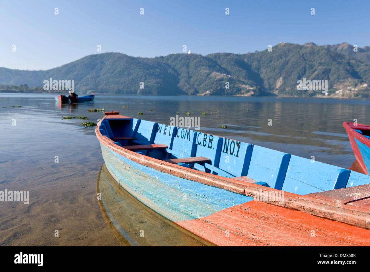 Phewa Tal Lake, Pokhara, Western Hills, Nepal Stock Photo - Alamy