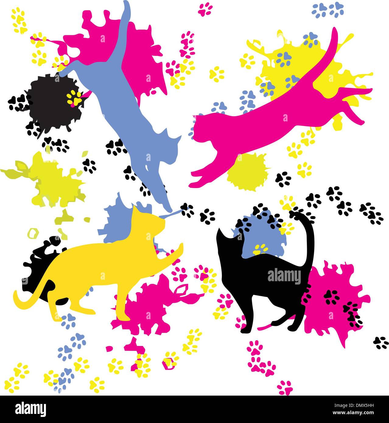 Cmyk splash Stock Vector Images - Alamy