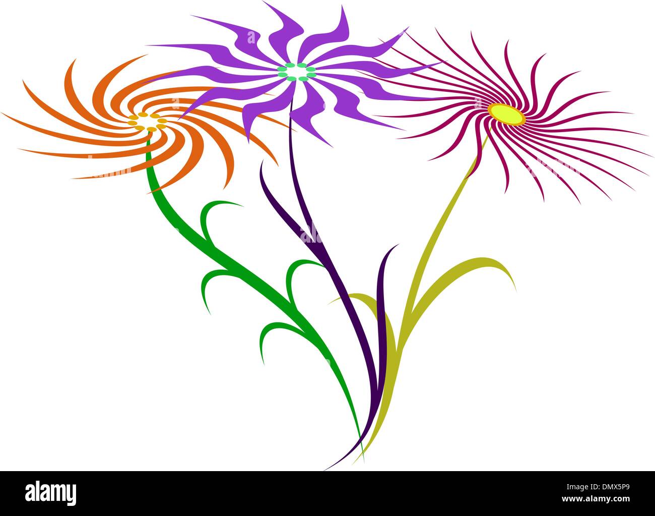 abstract vector flovers Stock Vector Image & Art - Alamy