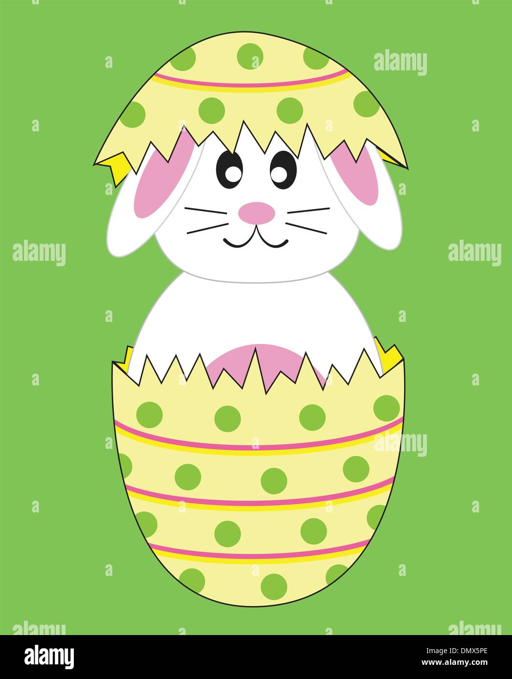 Easter bunny egg in Stock Vector Images - Alamy