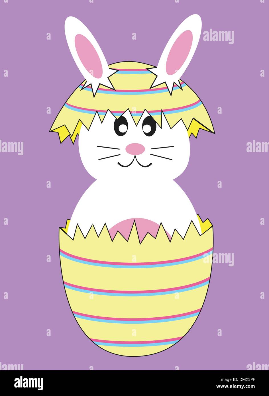 Easter Egg Bunny Rabbit Stock Vector Image & Art - Alamy