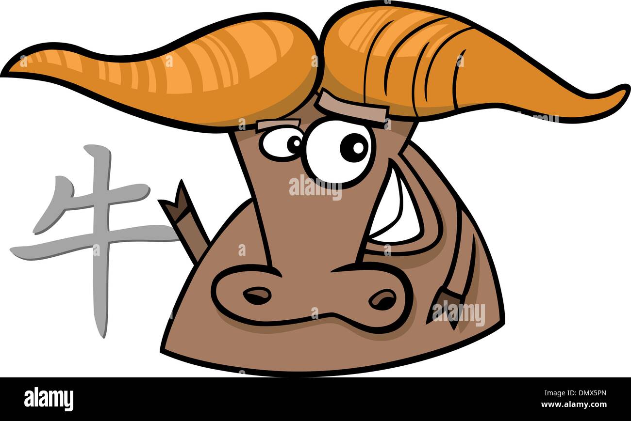 Ox Chinese horoscope sign Stock Vector Image & Art - Alamy