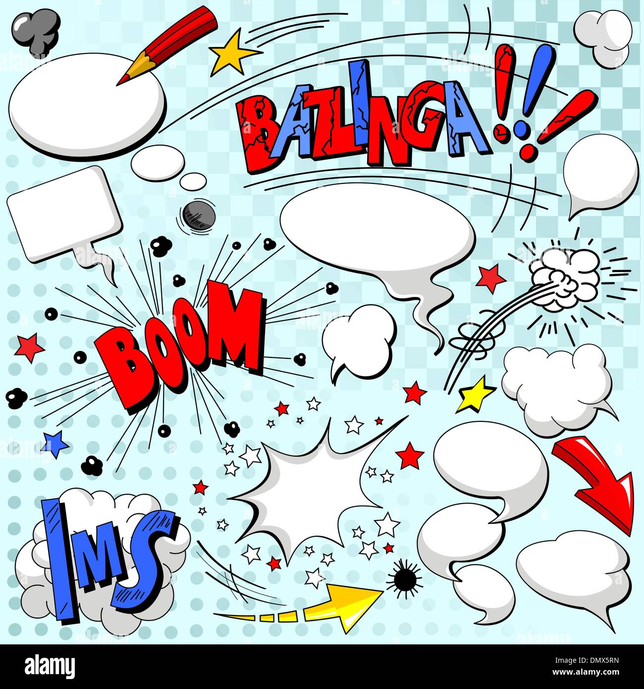 Comic book explosion elements Stock Vector Image & Art - Alamy