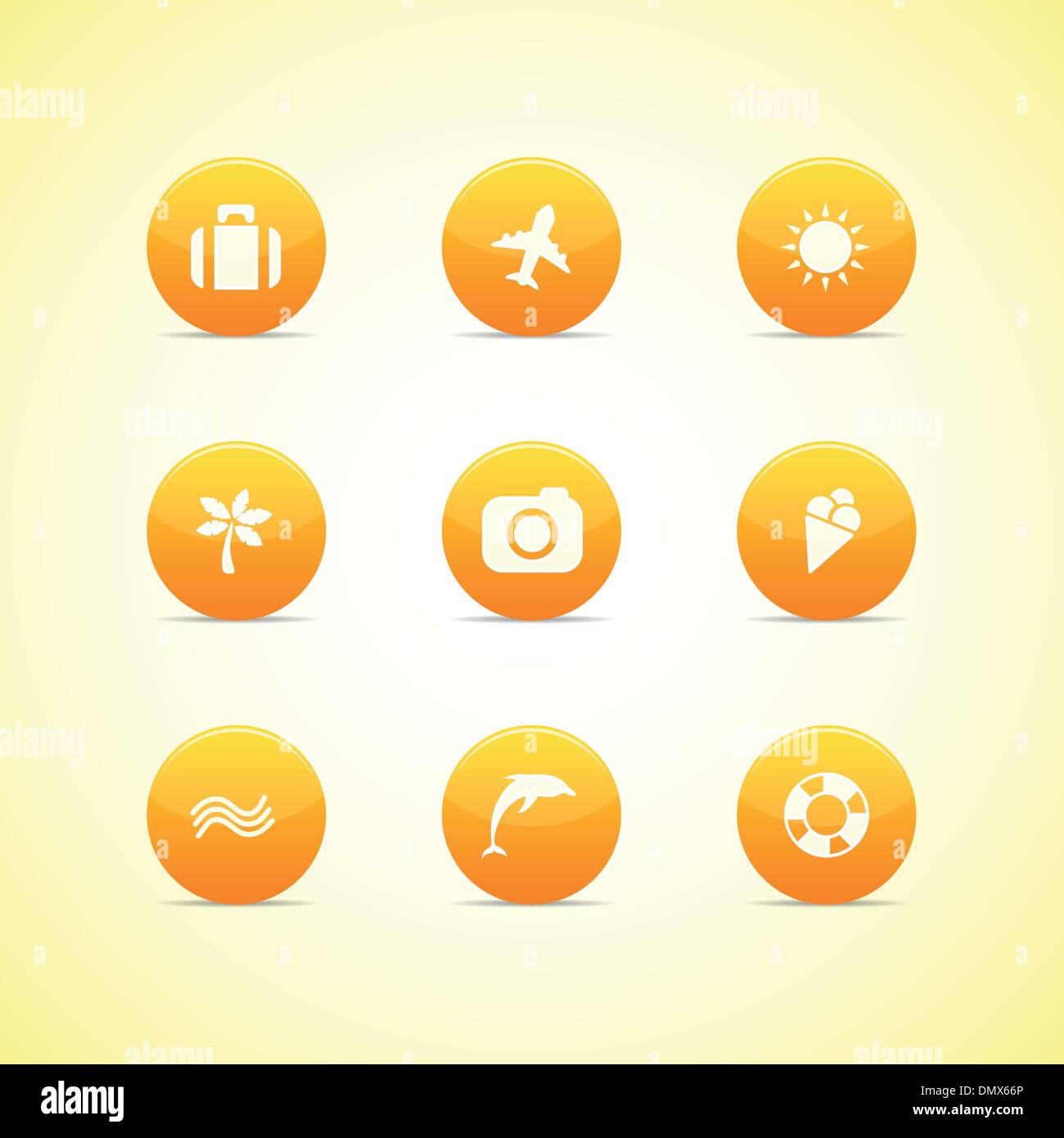 Orange pictogram Stock Vector Images - Alamy