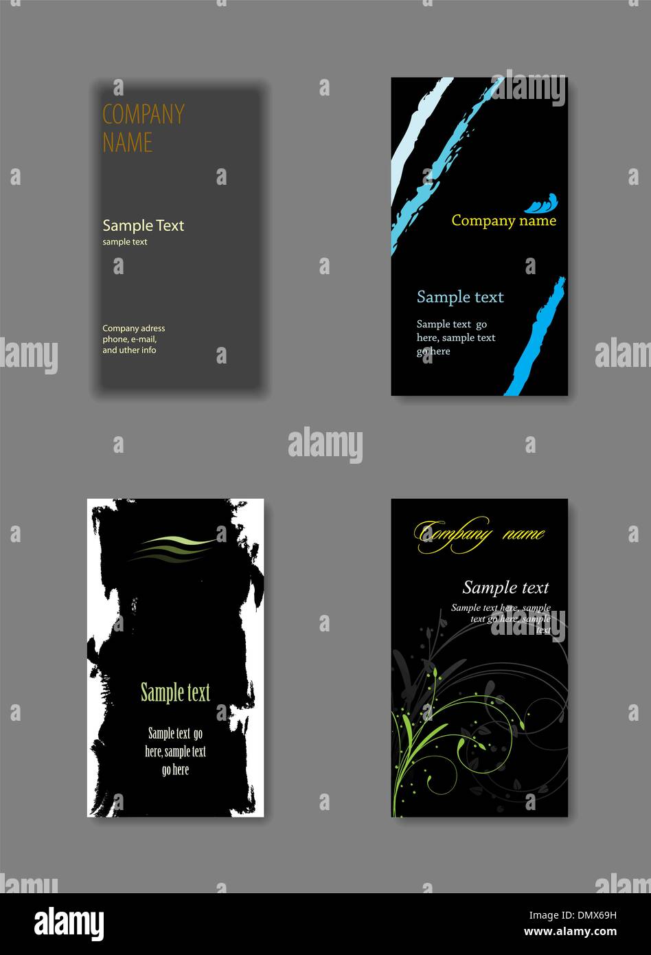 Contact card vector Stock Vector Images - Alamy