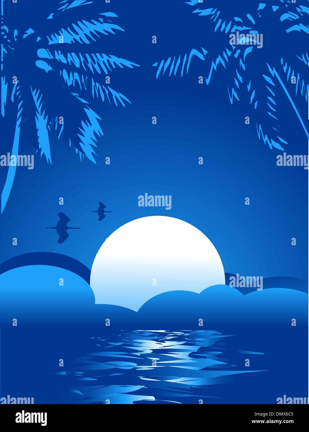 Peacefull sea Stock Vector Images - Alamy