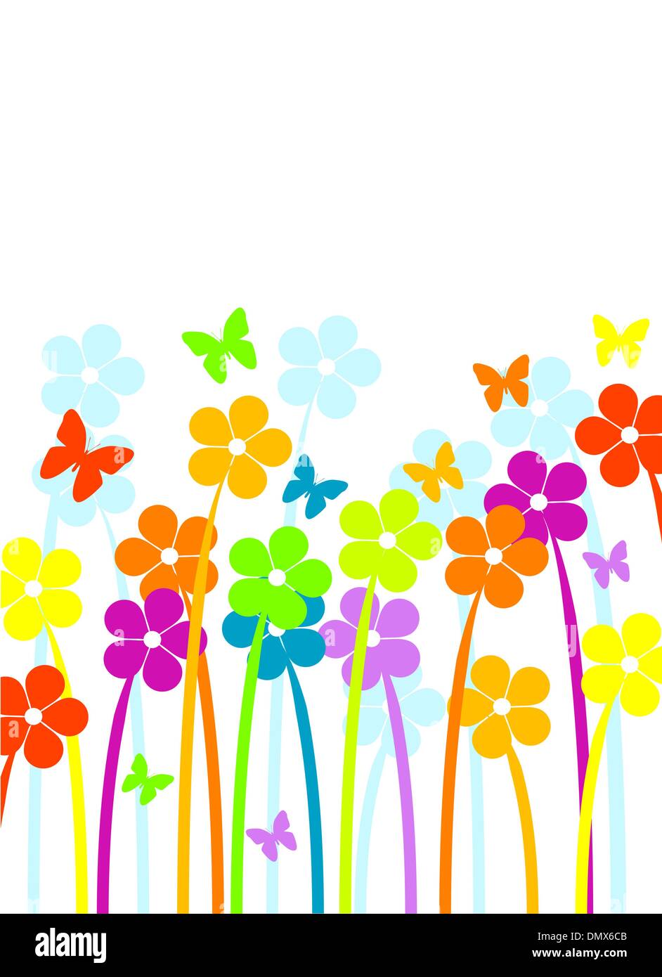 Summer background meadow flower Stock Vector Images - Alamy