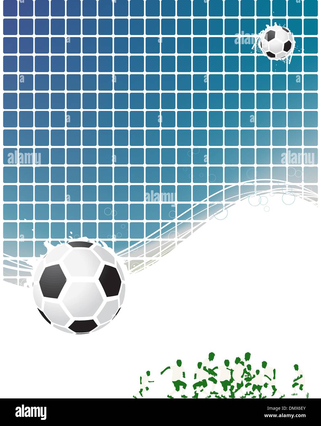 Football background for your design. Players on field, soccer ball ...