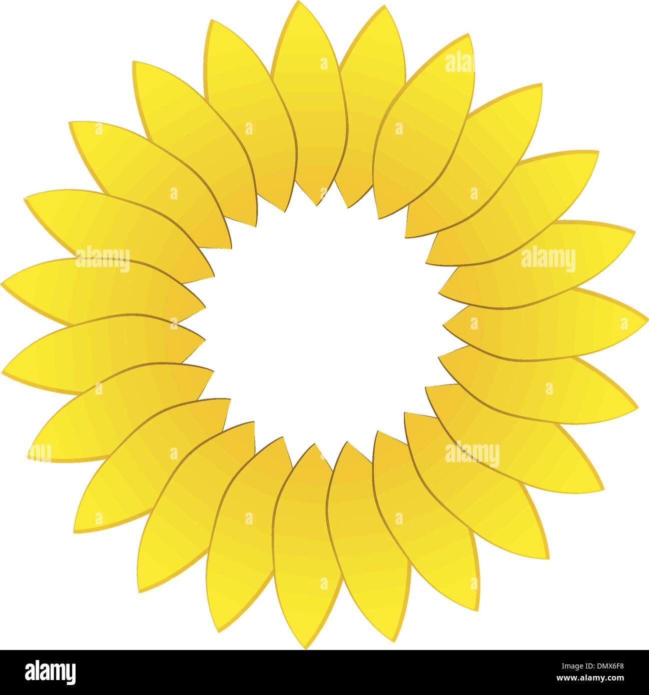 Yellow flower field view Stock Vector Images - Alamy