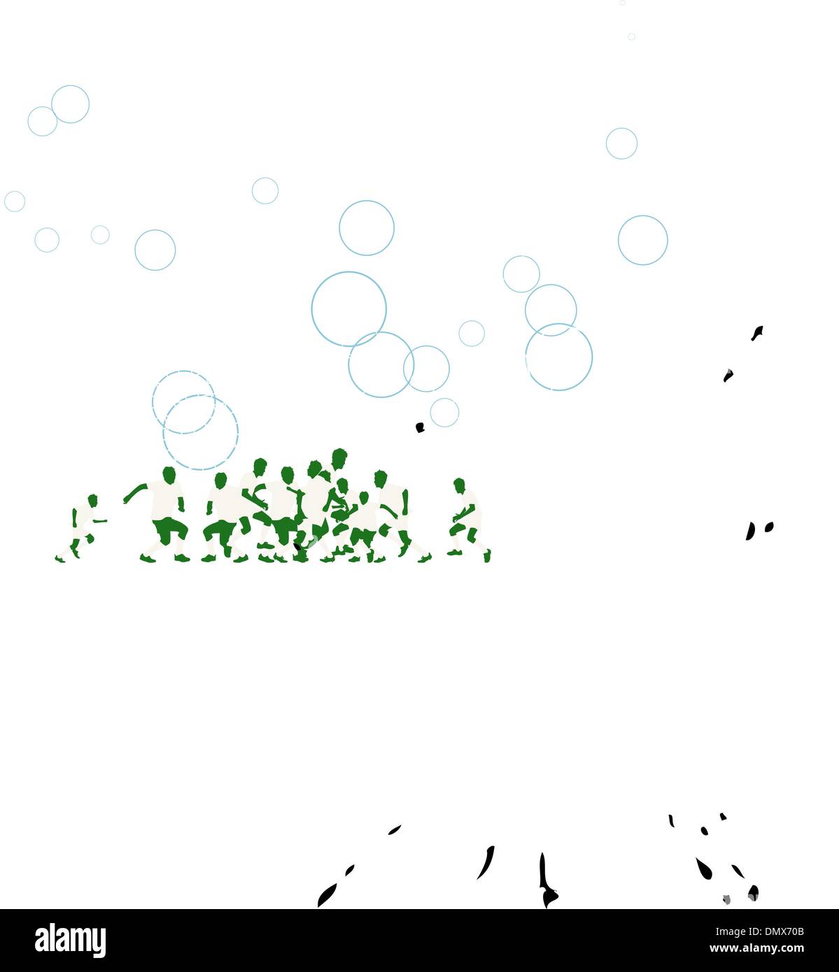 Football players on white Stock Vector Images - Alamy