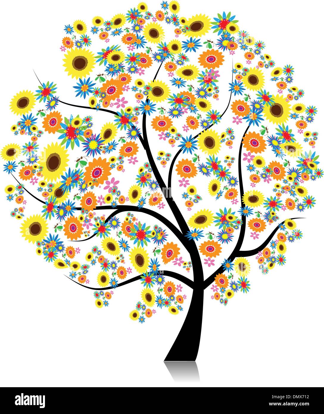 Floral tree beautiful for your design Stock Vector Image & Art - Alamy