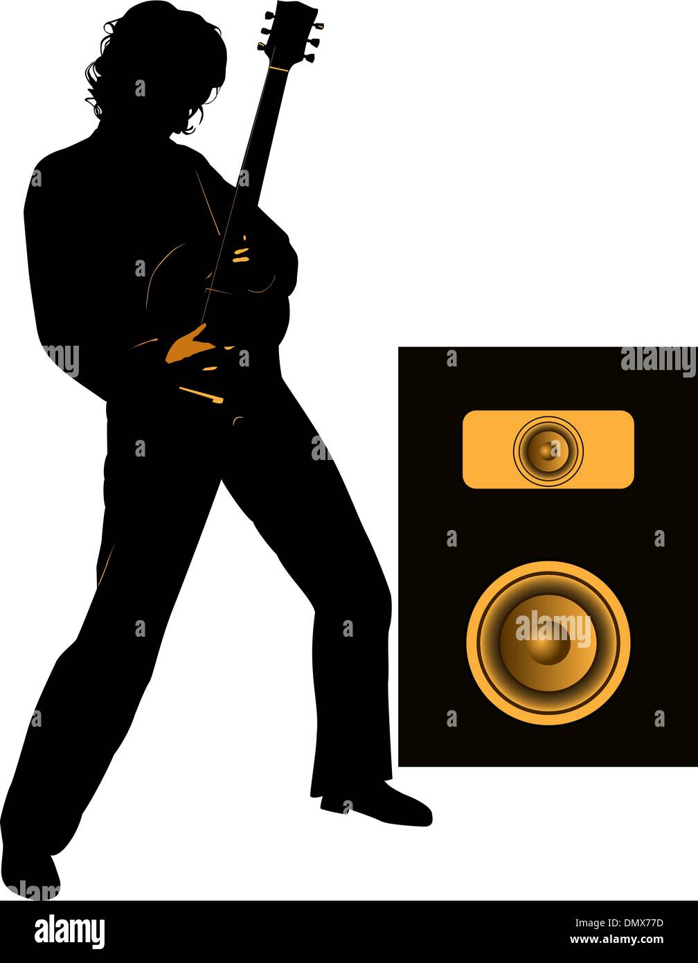 Musicians band play guitar Stock Vector Images - Alamy