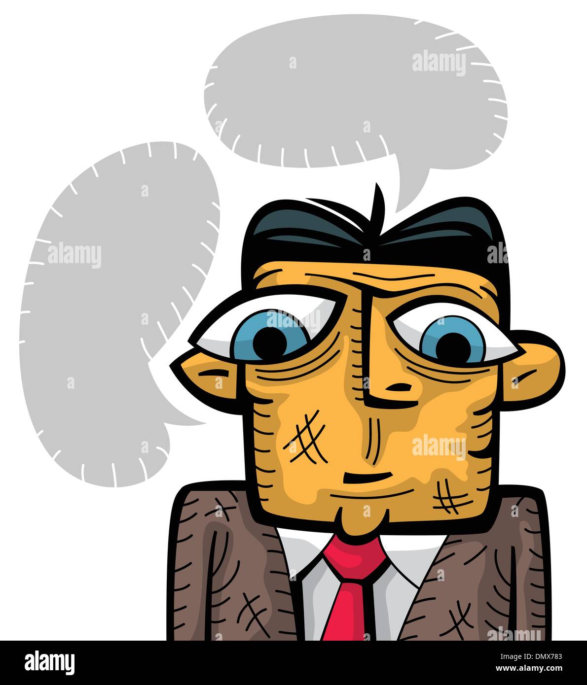 Sad upset serious man in Stock Vector Images - Alamy