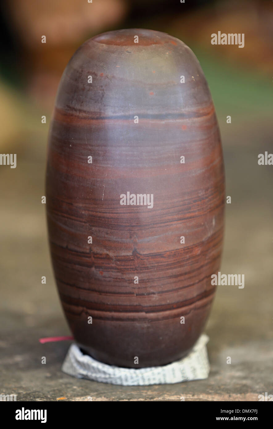 Bana lingam from the Narmada River in Omkareshwar Madhya Pradesh India ...