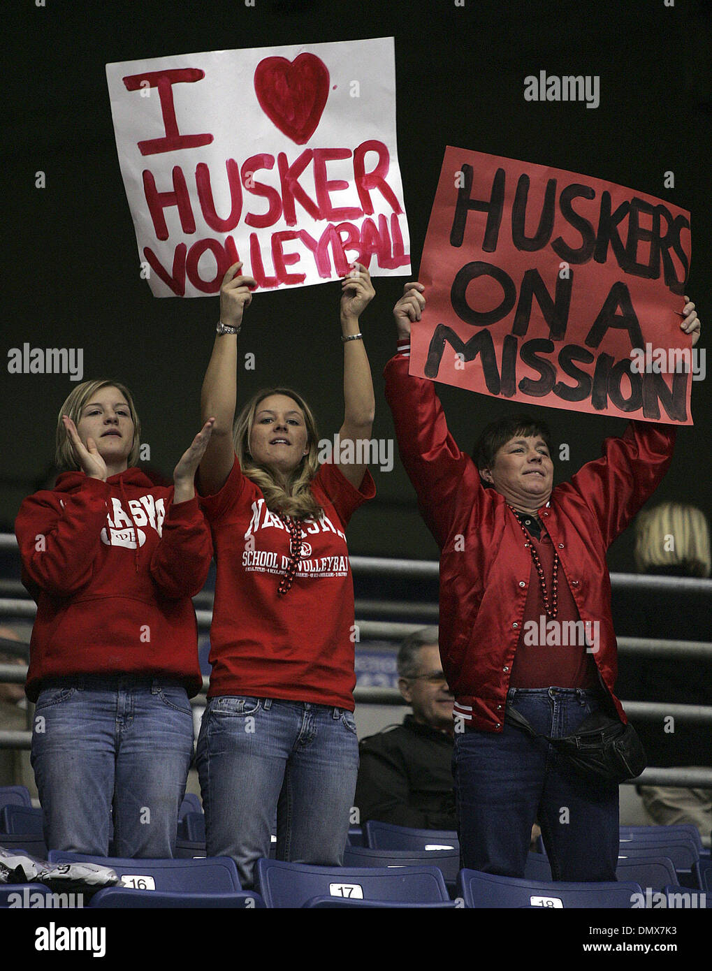 Dec 15, 2005; San Antonio, TX, USA; Nebraska Cornhusker fans during the ...
