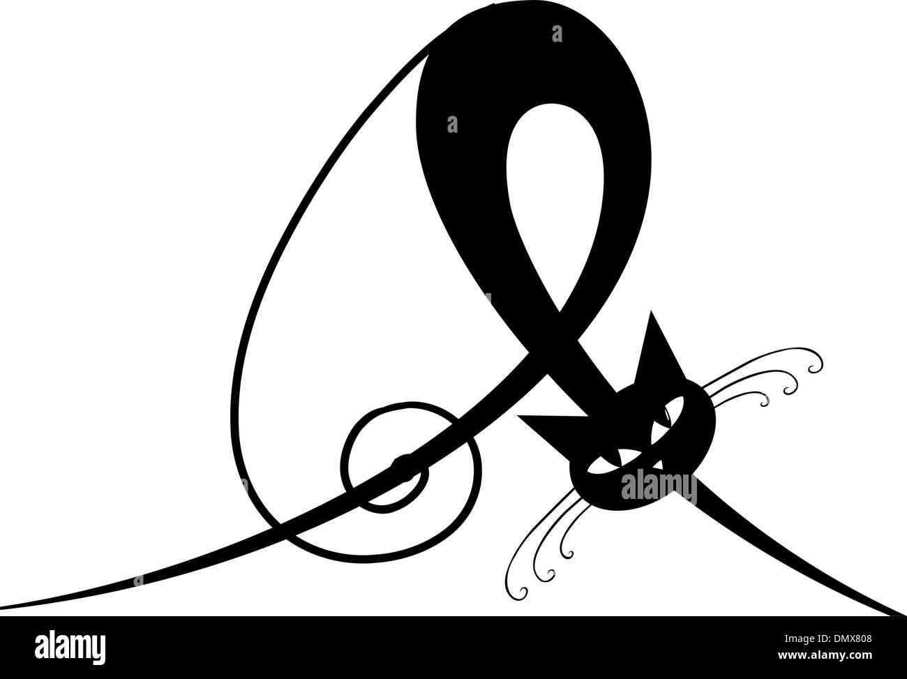 Graceful line drawing Stock Vector Images - Alamy