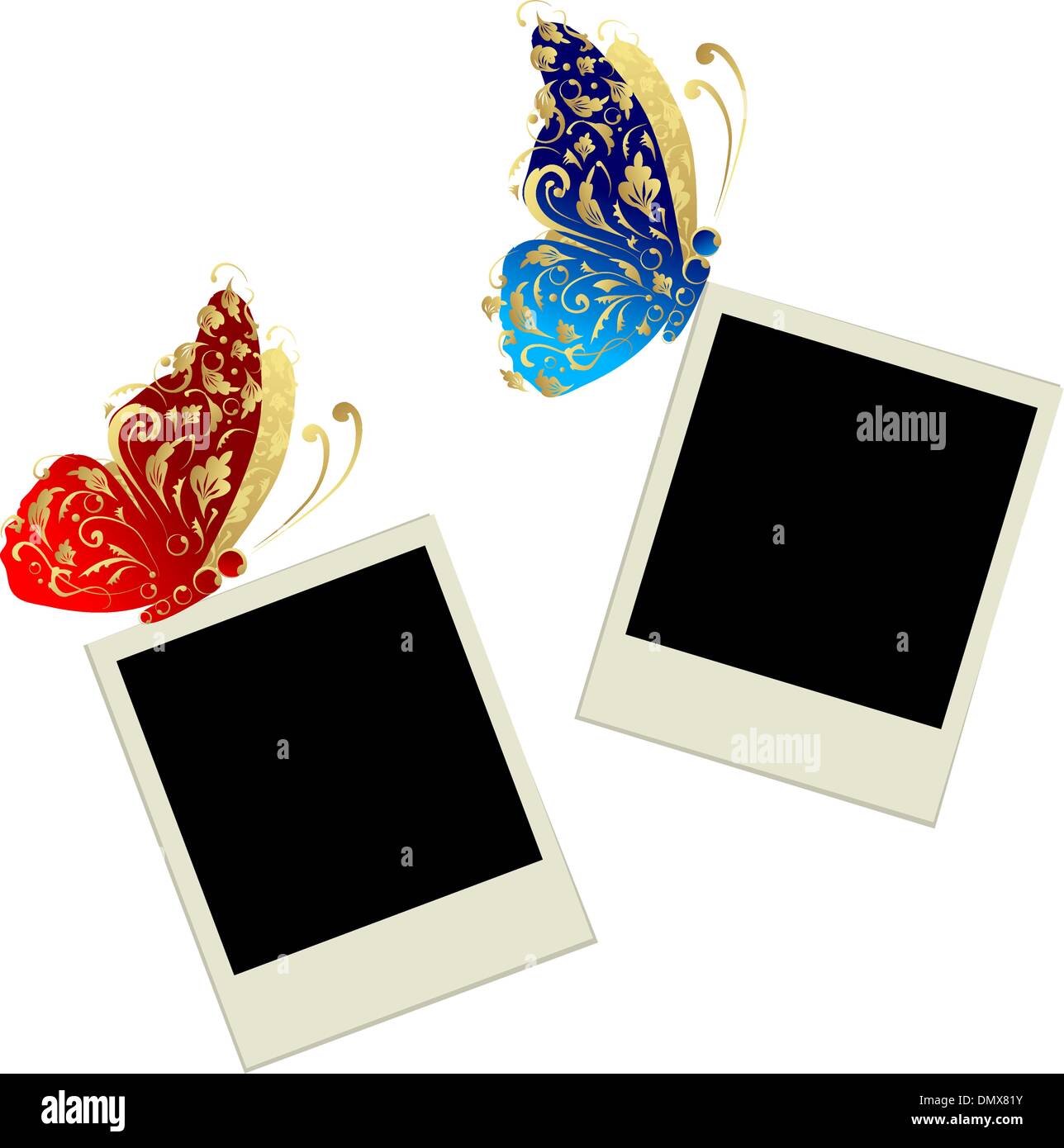 Butterfly flying Stock Vector Images - Alamy