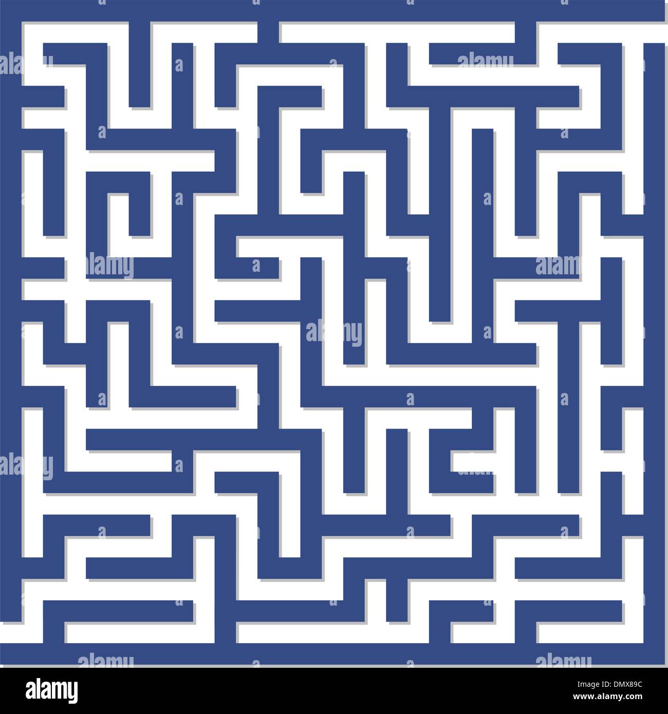 Challenge labyrinth maze blue Stock Vector Images - Alamy