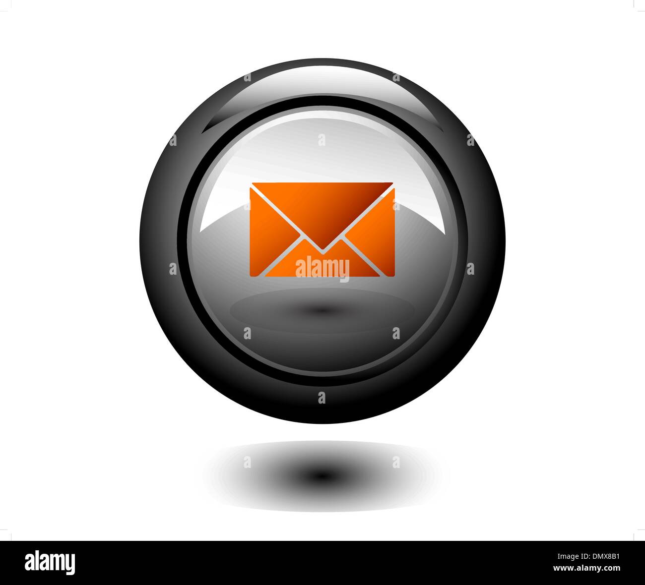 E-mail round button Stock Vector Image & Art - Alamy