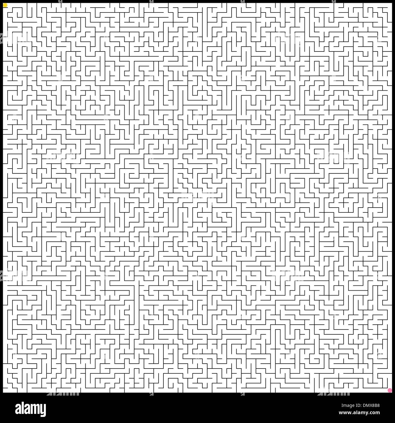Vector illustration of perfect maze. EPS 8 Stock Vector Image & Art - Alamy