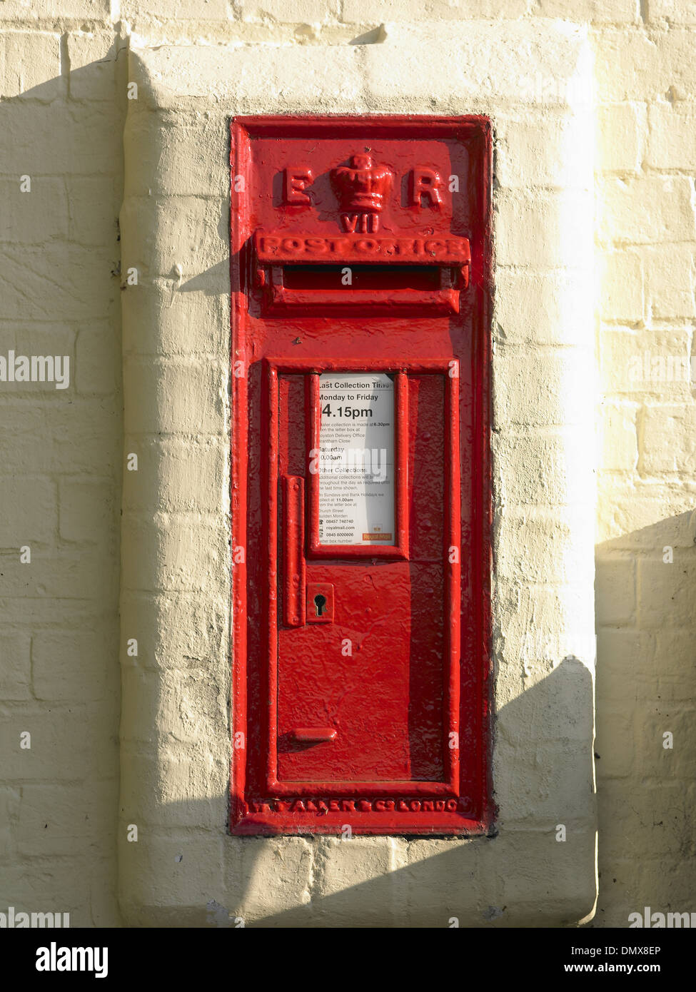Red British post box Stock Photo - Alamy