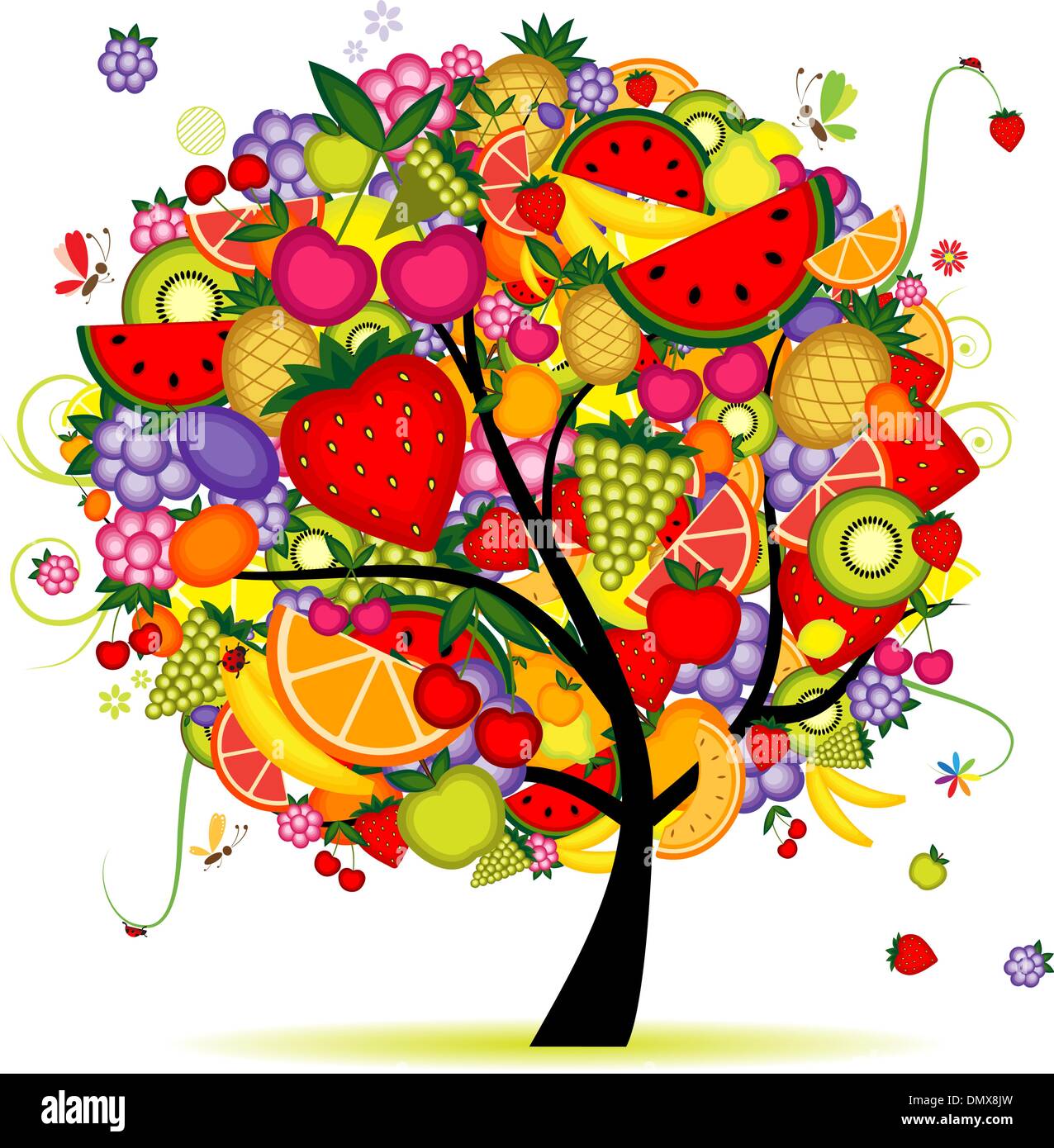 Energy fruit tree for your design Stock Vector Image & Art - Alamy
