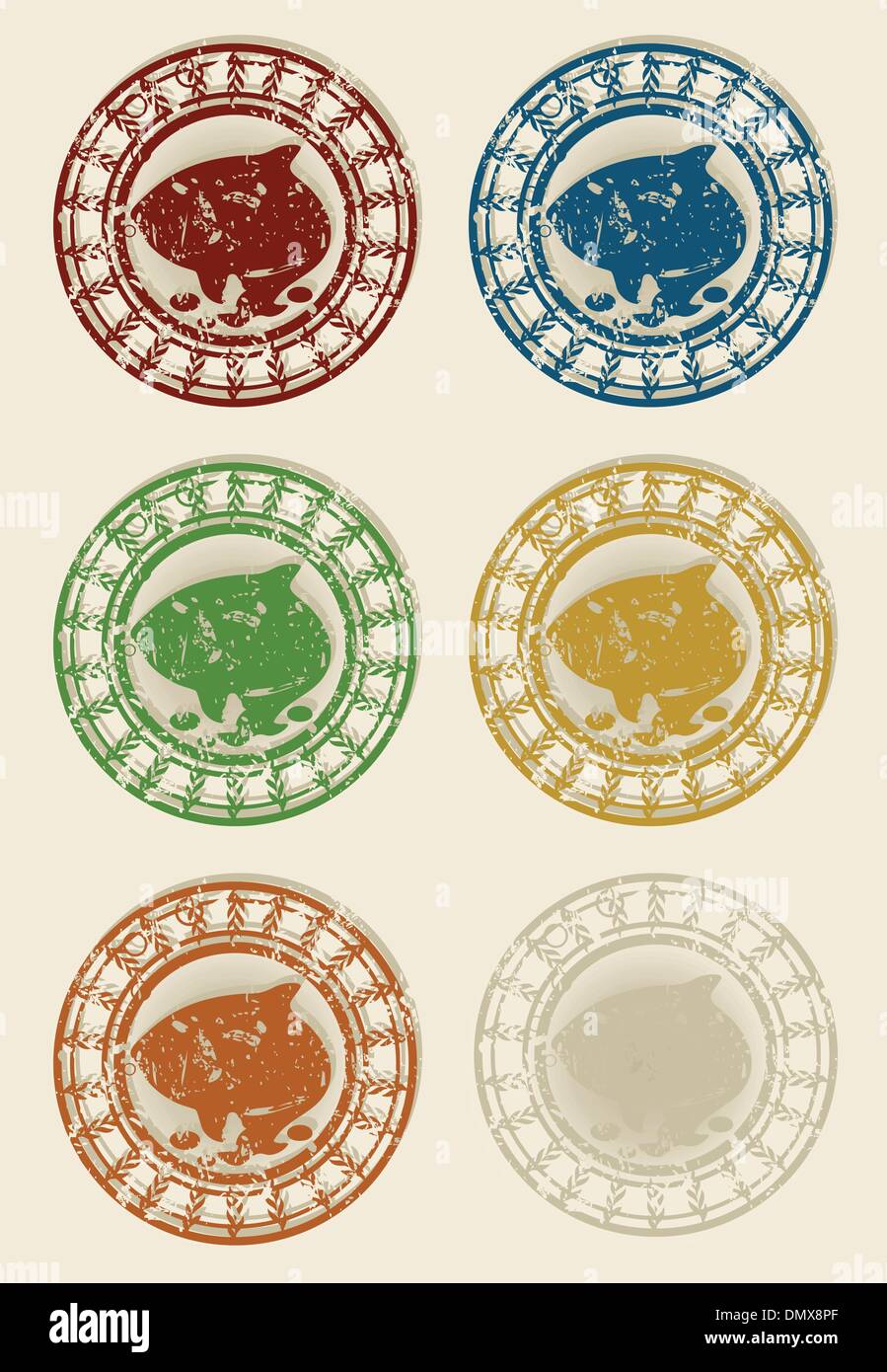 Shark stamp Stock Vector Images - Alamy